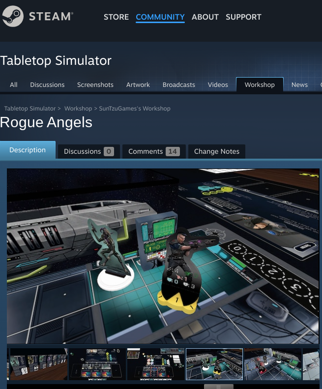 Tabletopia AND Tabletop Simulator – My Rogue Angels
